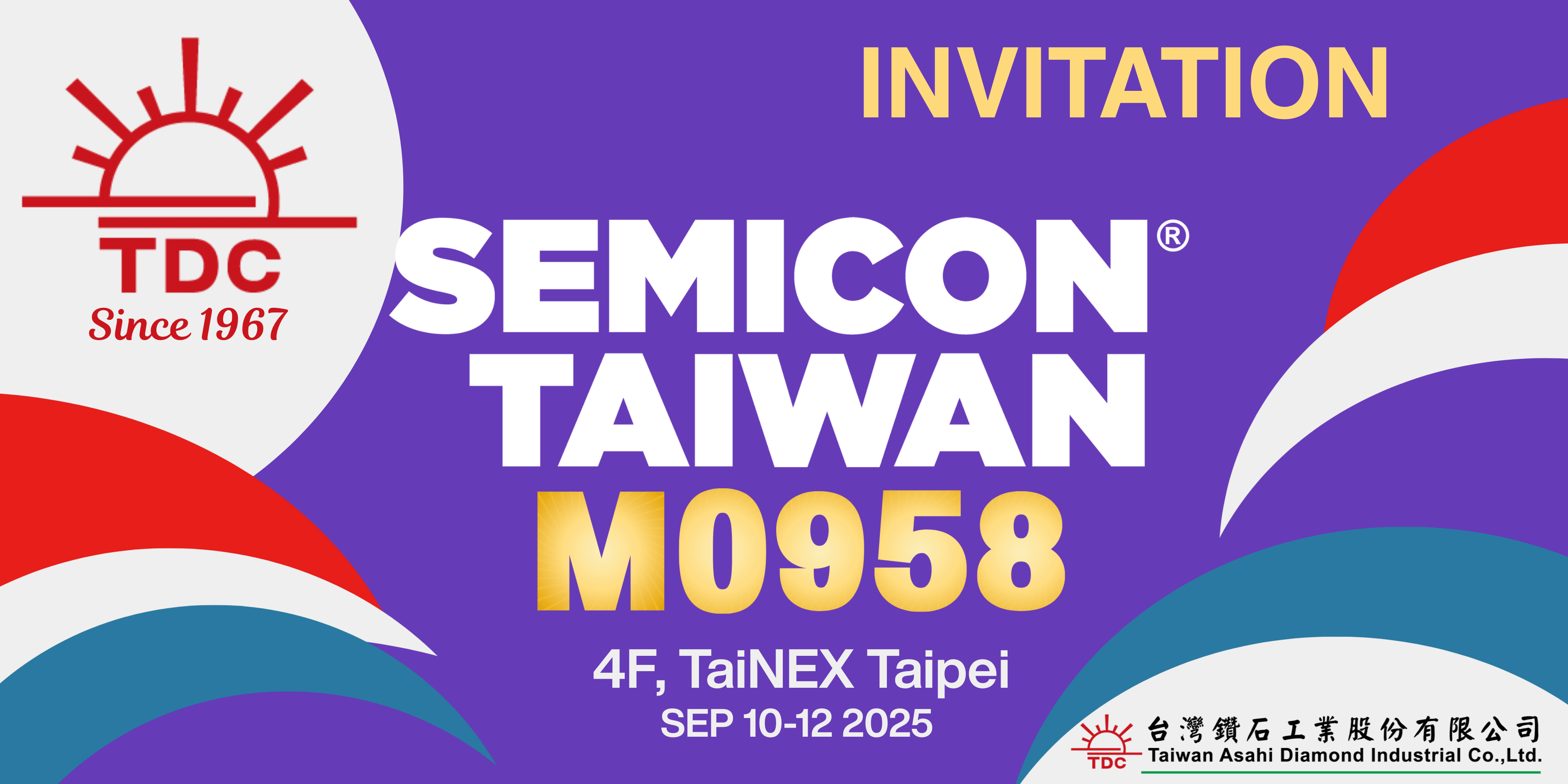 2025 SEMICON TAIWAN - Taiwan Asahi Diamond Industrial Co., Ltd.